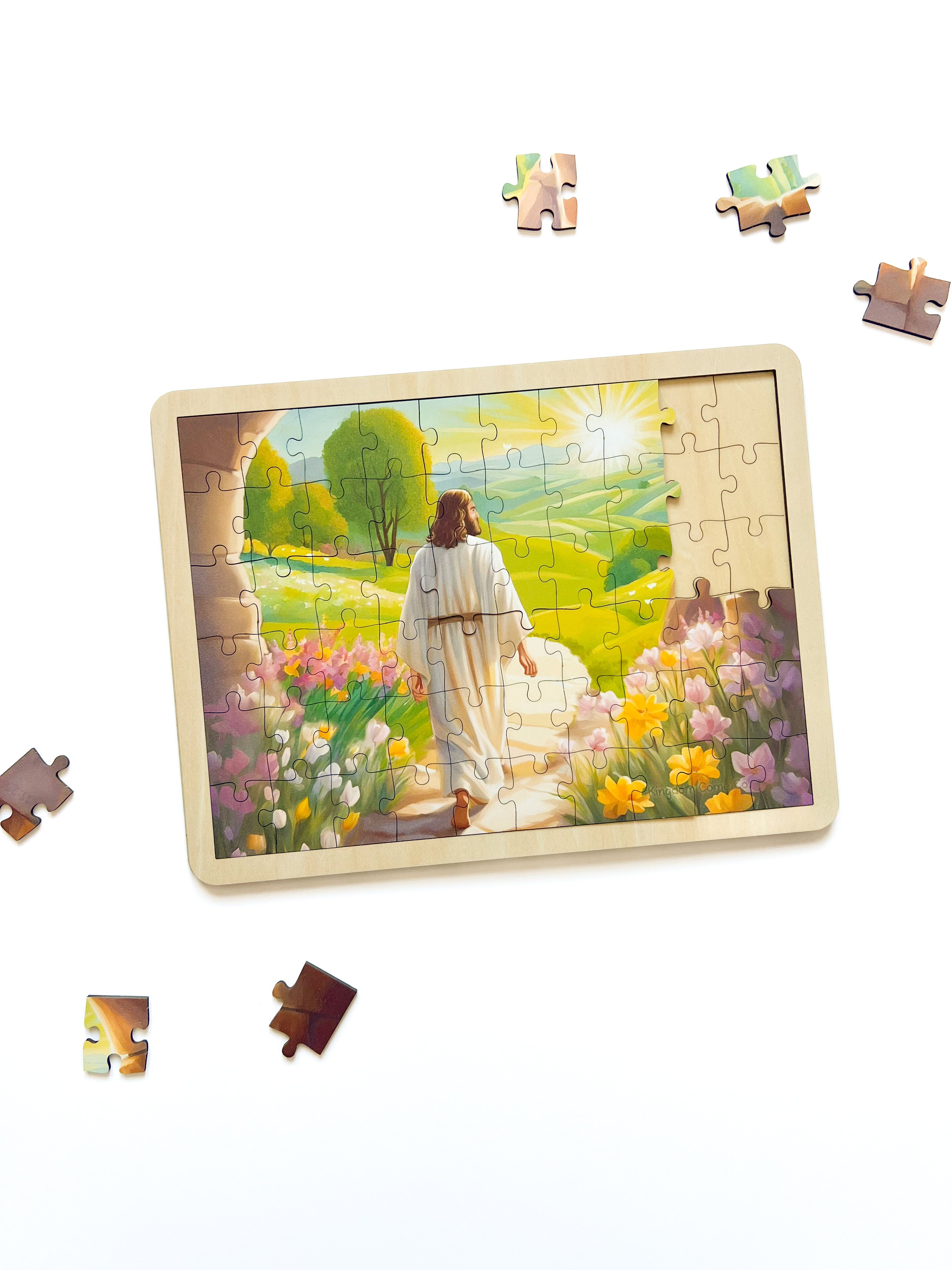 Christ is Risen Wooden Puzzle · Kingdom Come Co.